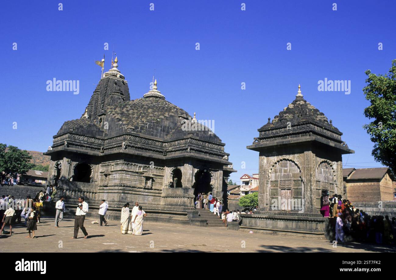 Shiva and nandi temple trimbakeshwar in nasik at maharashtra India ...