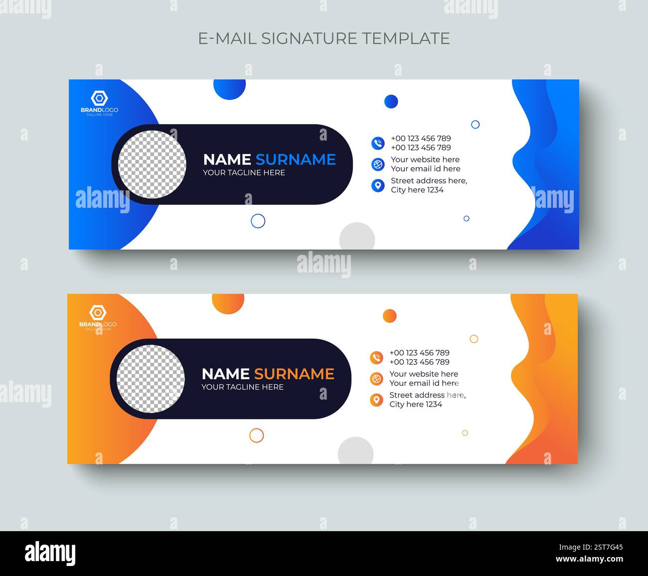 Professional multipurpose business email signature or email footer layout template design ...