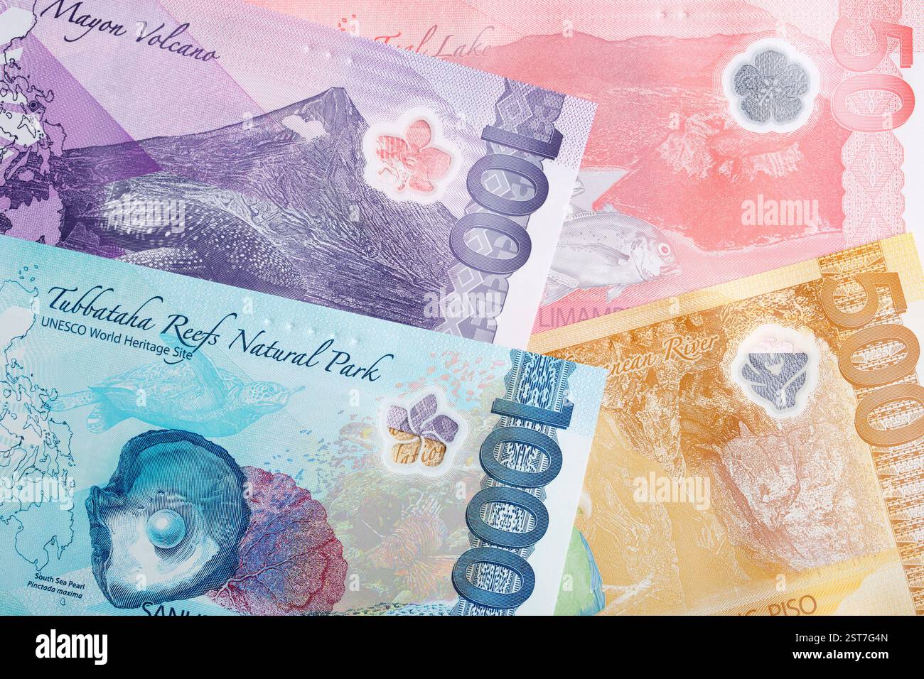Philippine money - peso a business background Stock Photo - Alamy