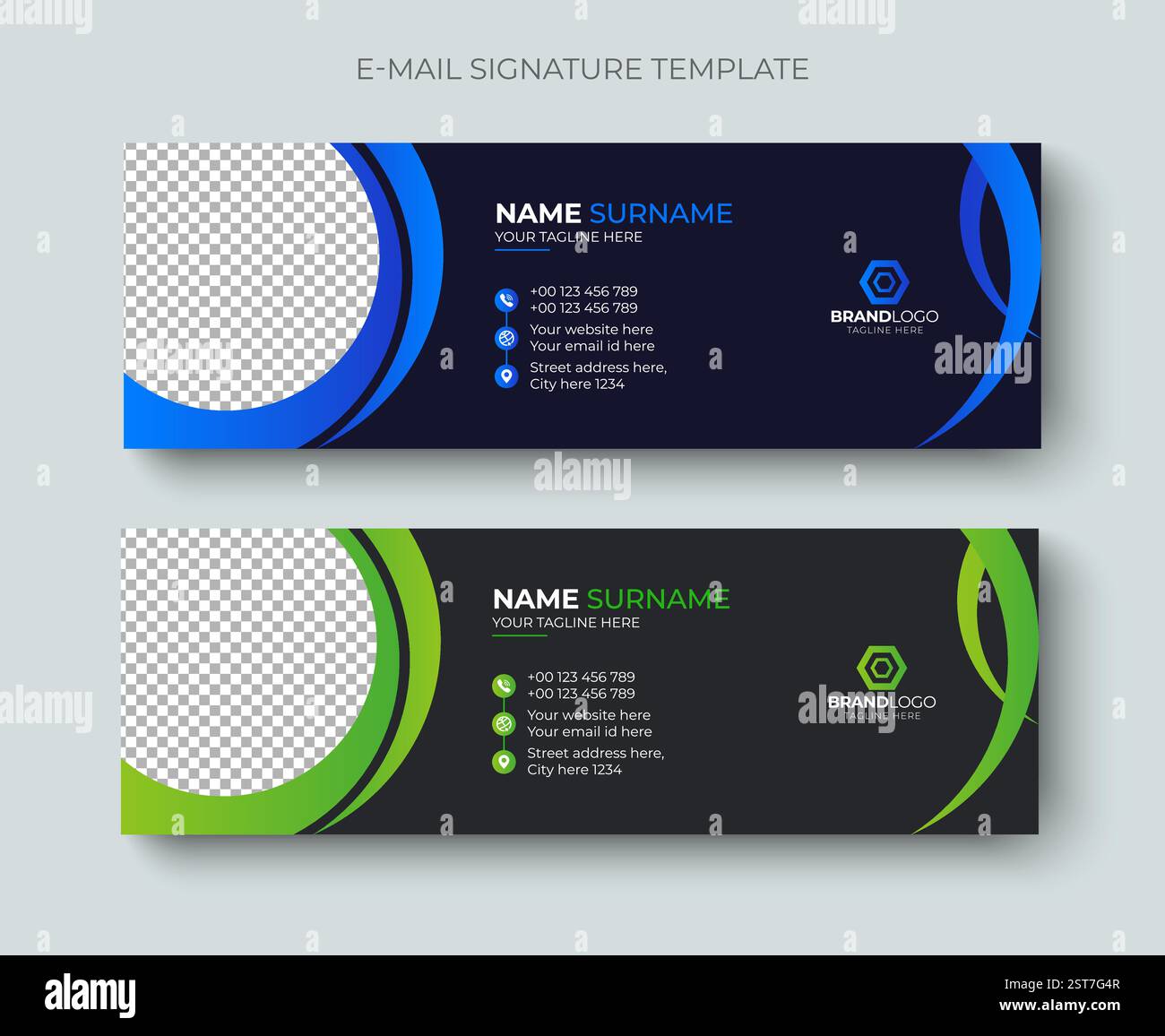 Modern minimalist and professional business email signature or email ...