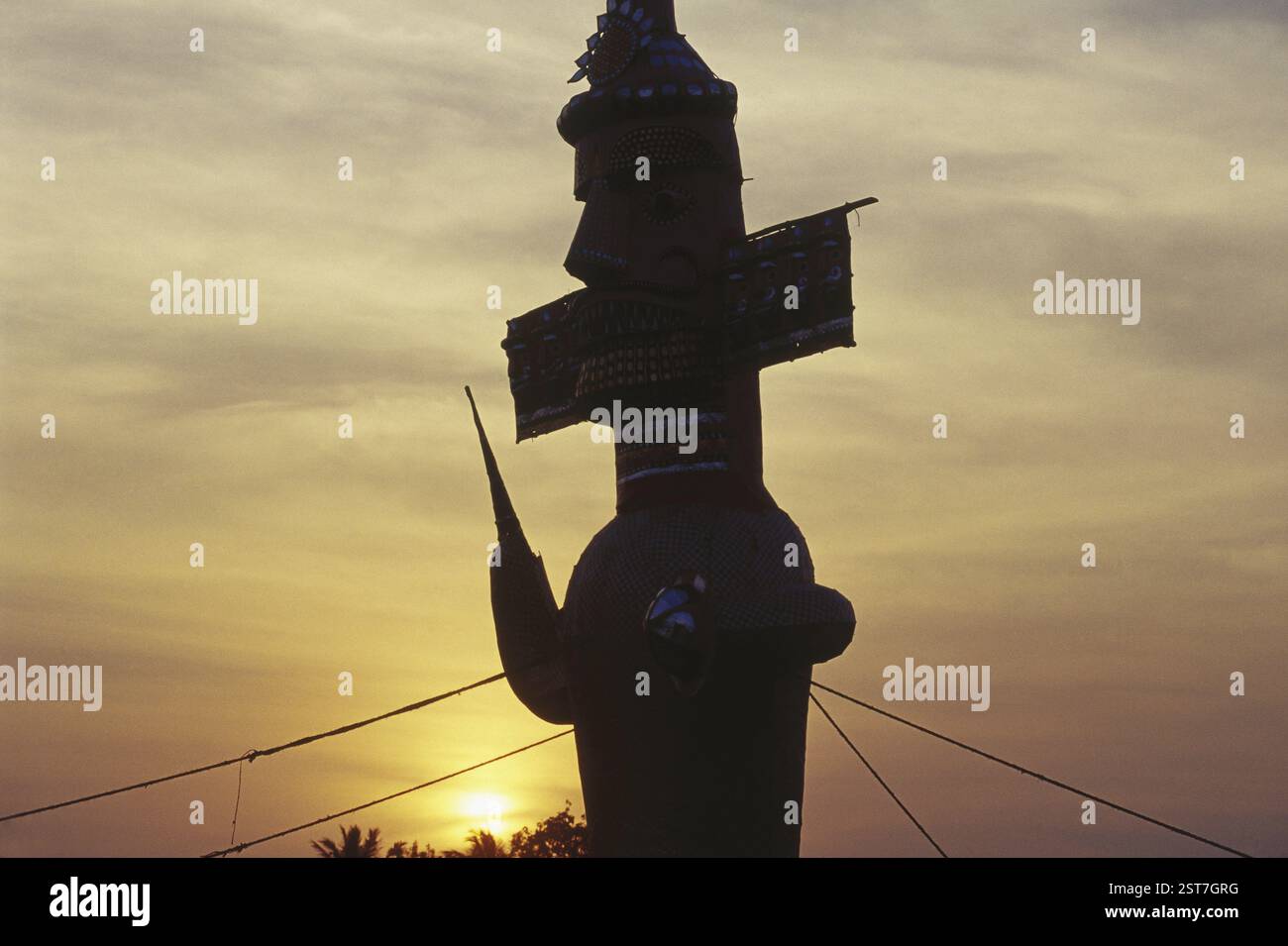 Ravan statue, Ramleela Dussera dusera Festival, india Stock Photo - Alamy