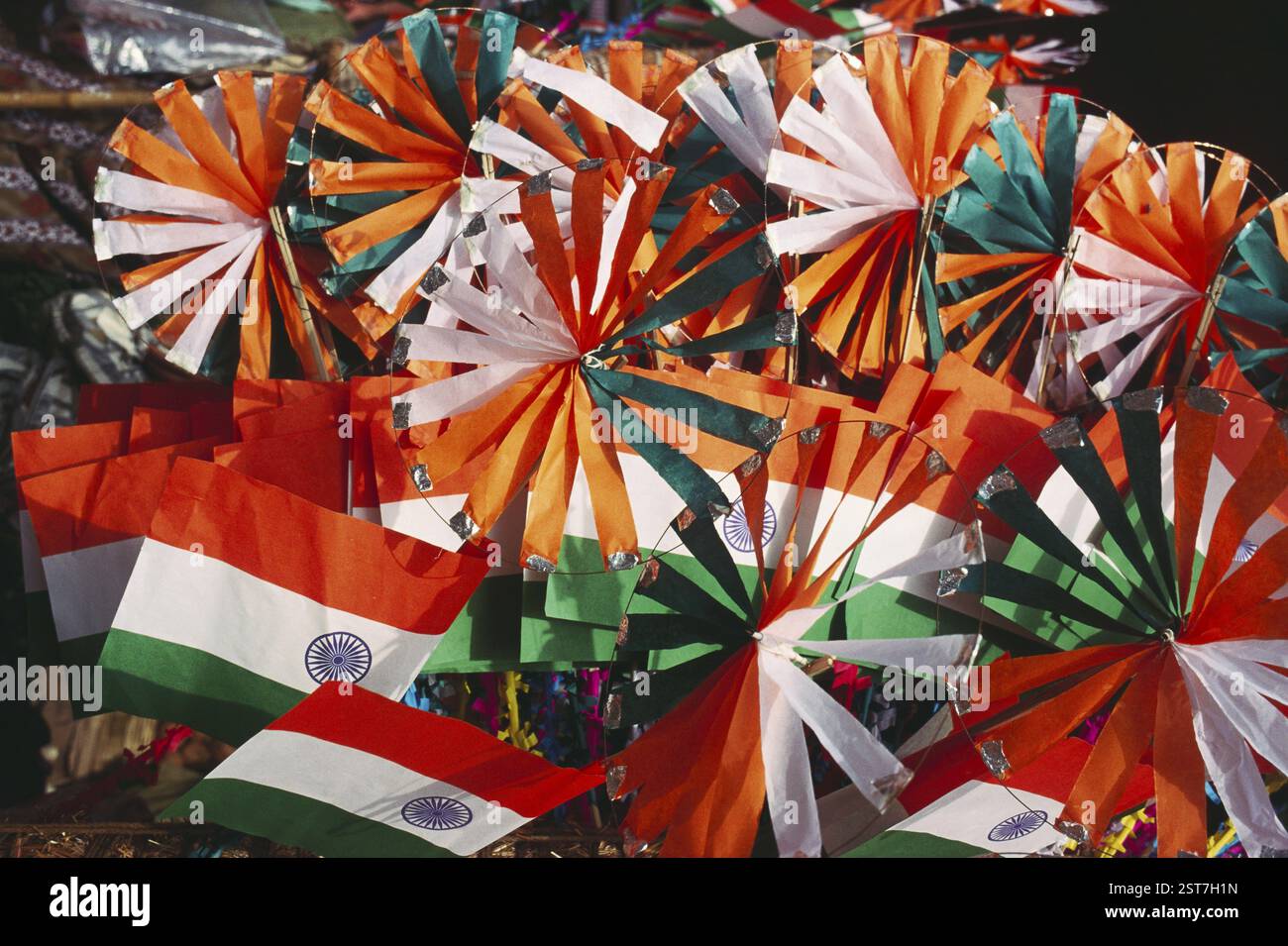 Indian flags selling on Independence Day Stock Photo - Alamy