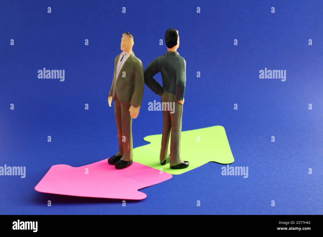 Two executives ready to take different paths Stock Photo - Alamy