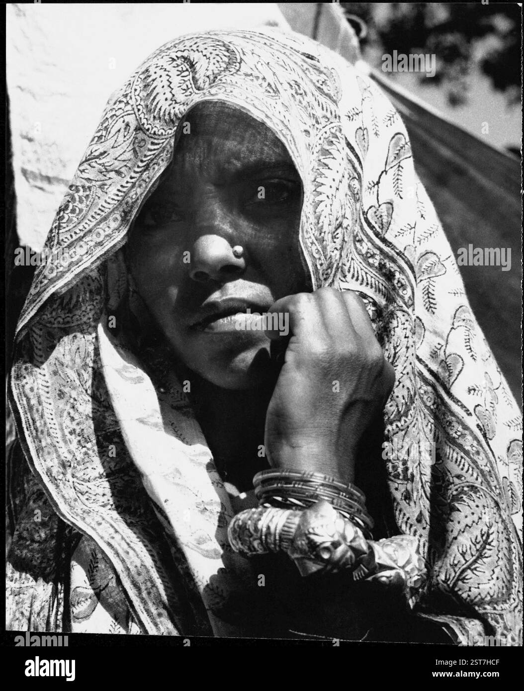 Portrait of a Women, Uttar Pradesh, India, Asia, 1955, Asia Stock Photo ...