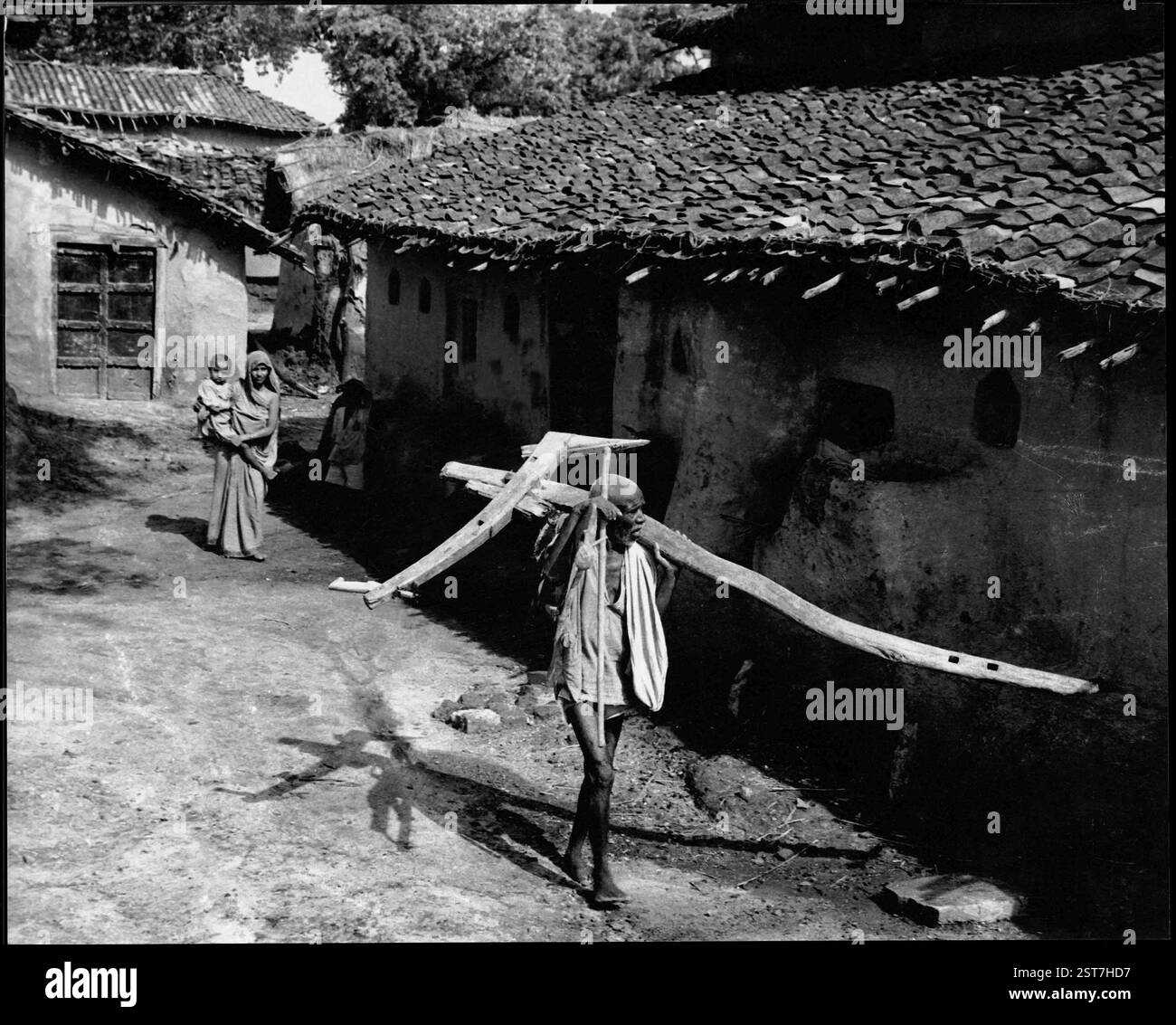 Village Street, Uttar Pradesh, India, Asia, 1953, Asia Stock Photo - Alamy