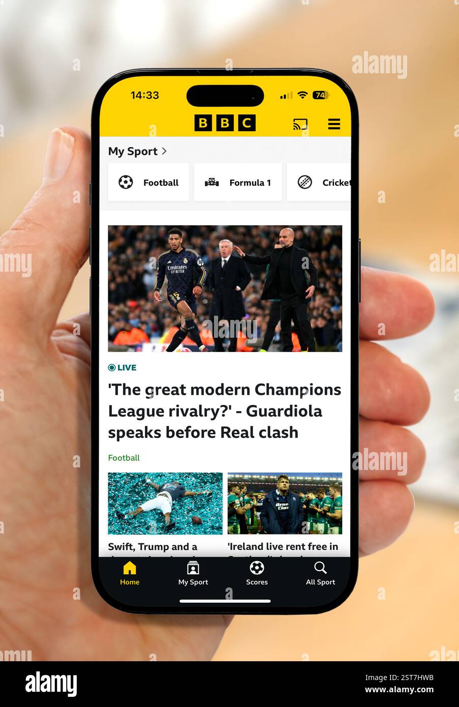 Bbc sport screen hi-res stock photography and images - Alamy