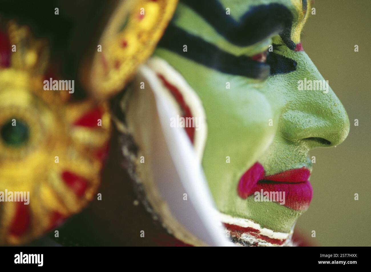 Kathakali, man performing classical dance of India MR.306 Stock Photo ...