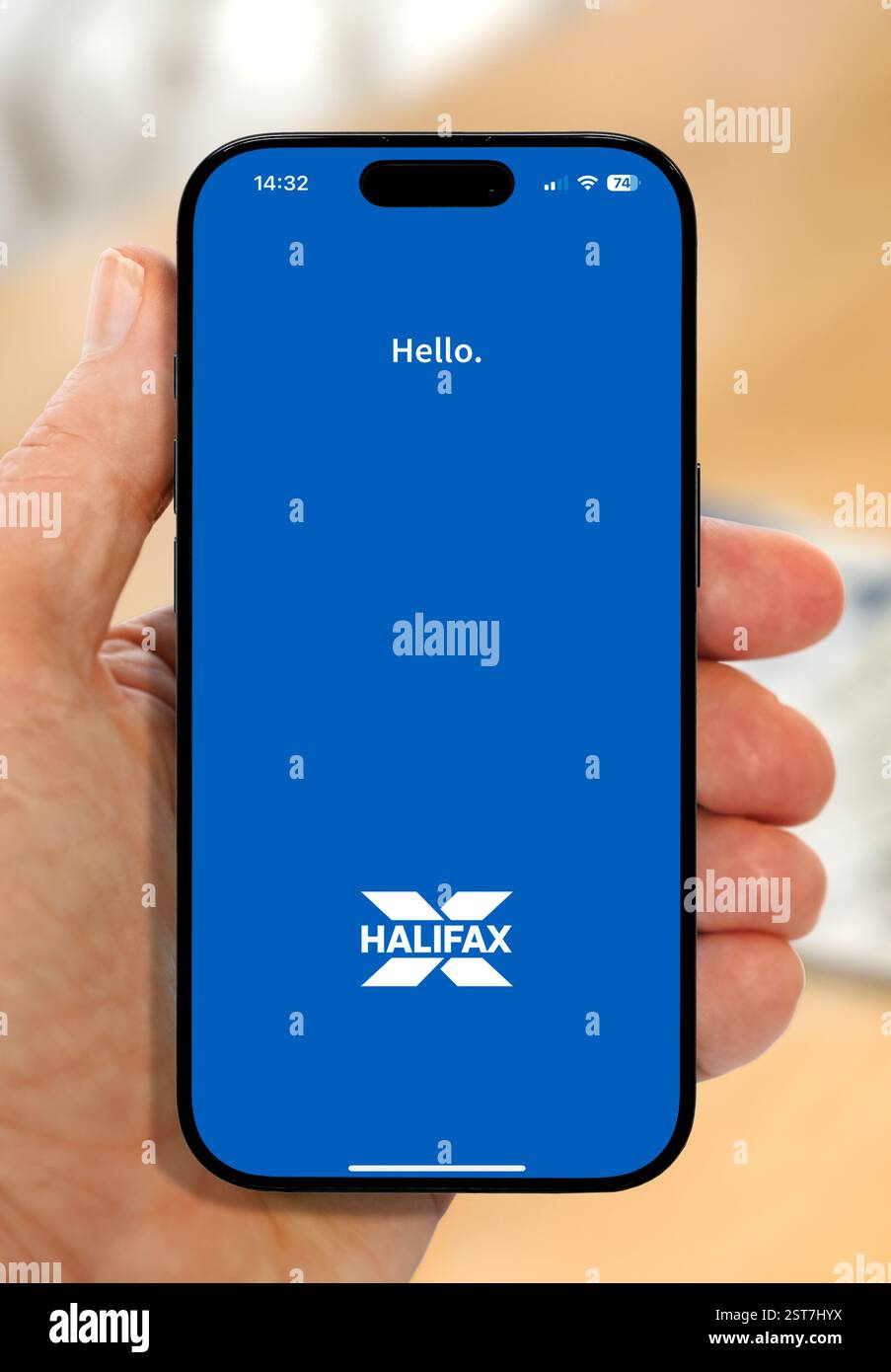 Halifax online banking app on an iPhone 16 Plus Stock Photo - Alamy
