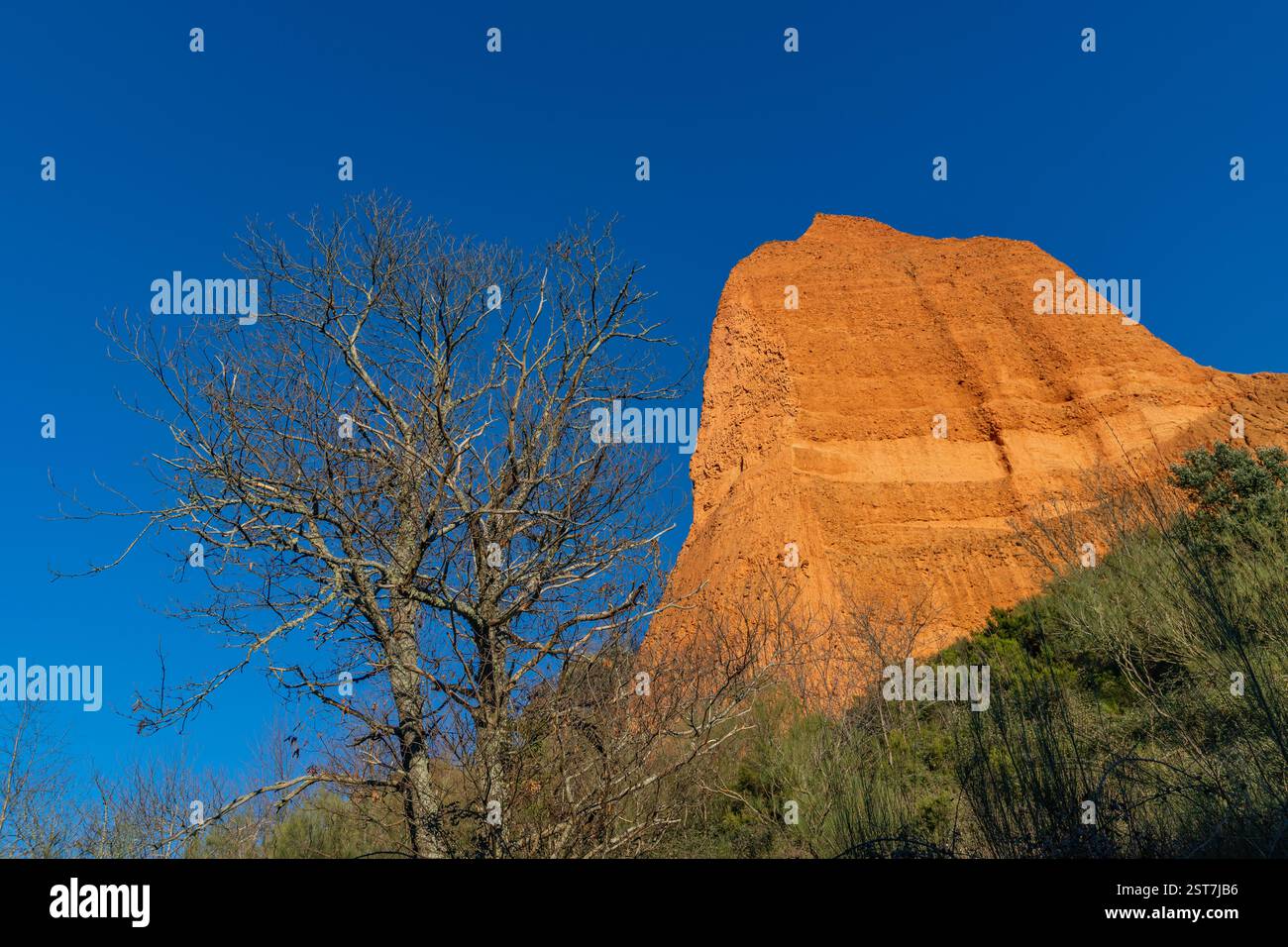 View of Las Medulas historic mining site, Las Medulas Natural Park, El ...
