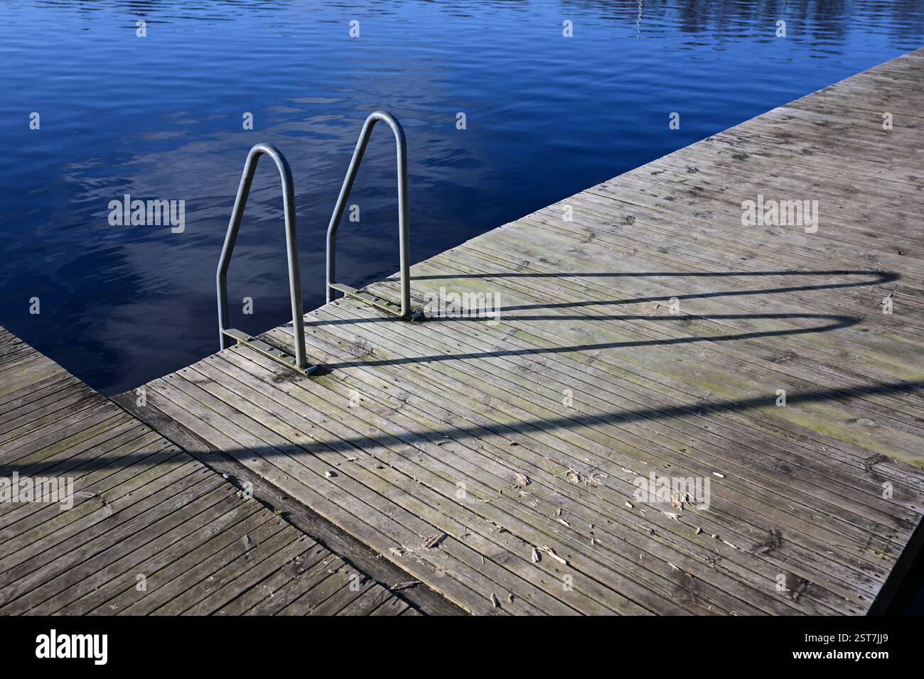 Perstorp, Skåne, Sweden. February 11 2025. View of Bälinge lake Stock ...