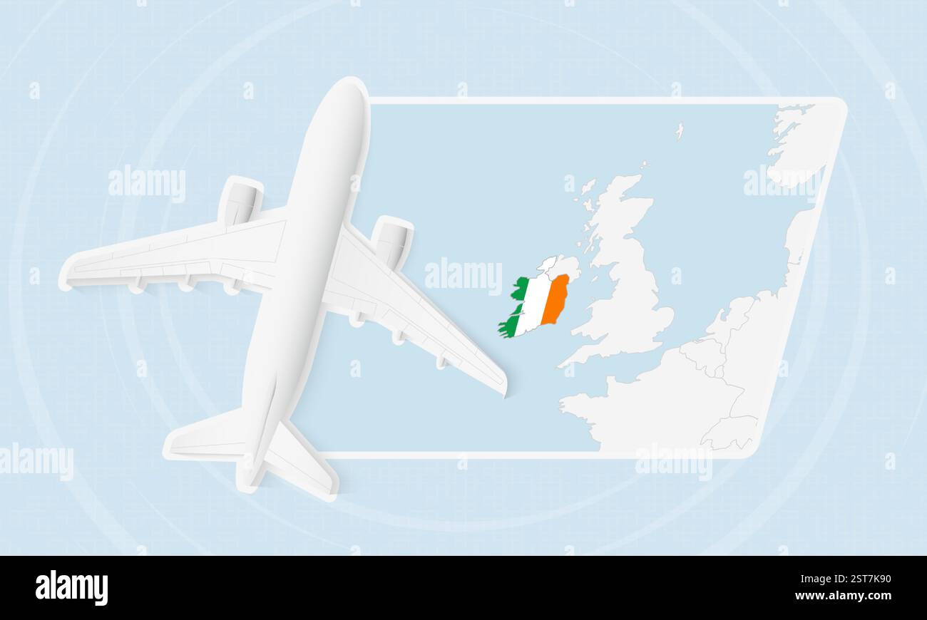 Ireland island aerial Stock Vector Images - Alamy