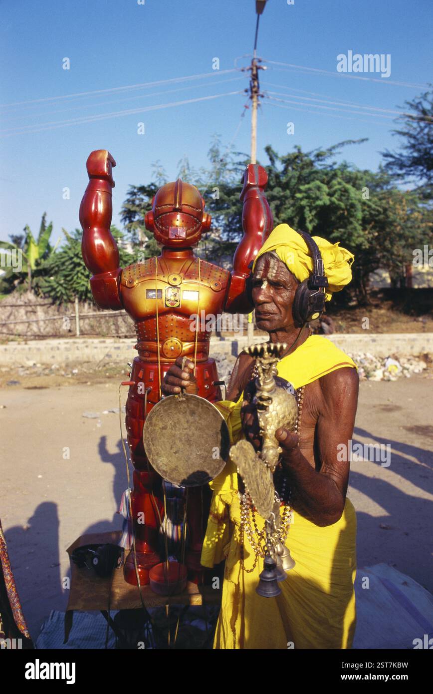 Villager get to use of Robot, Tamil Nadu, India, Asia Stock Photo - Alamy