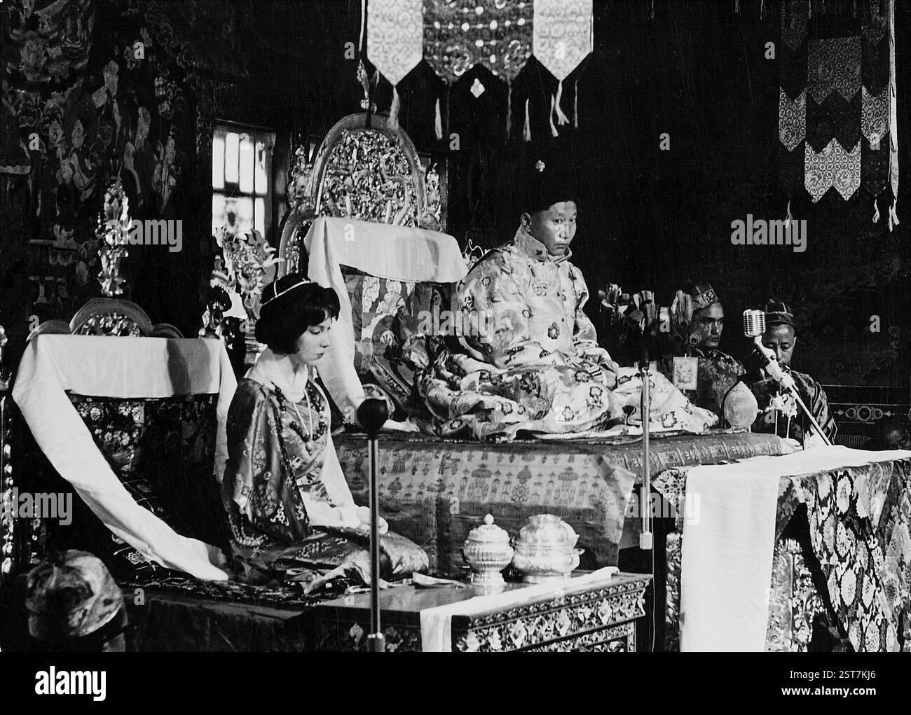 The Chogyal and Gyalmo of sikkim, palden Thomdup Namgyal and Hope Cooke ...