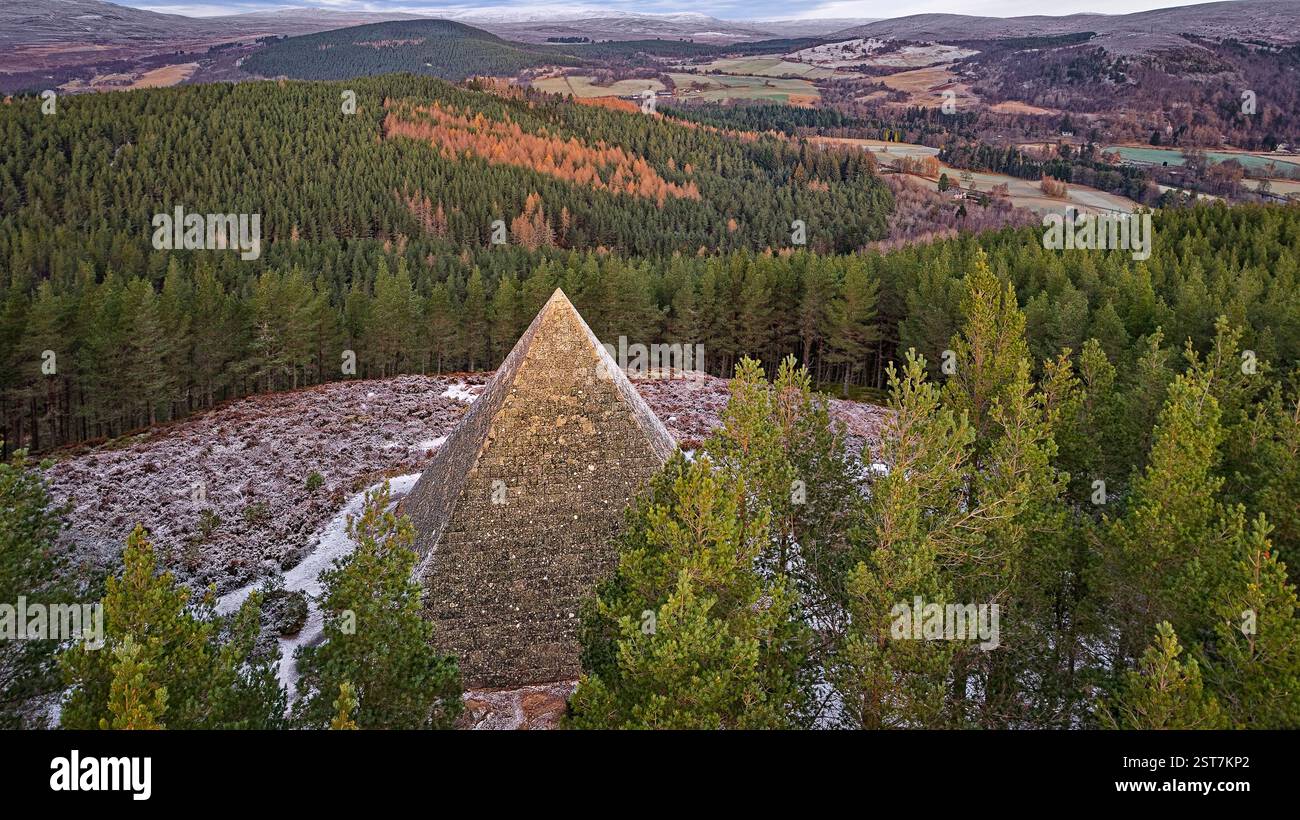 Prince Albert's Cairn a pyramid-shaped cairn Balmoral Estate ...