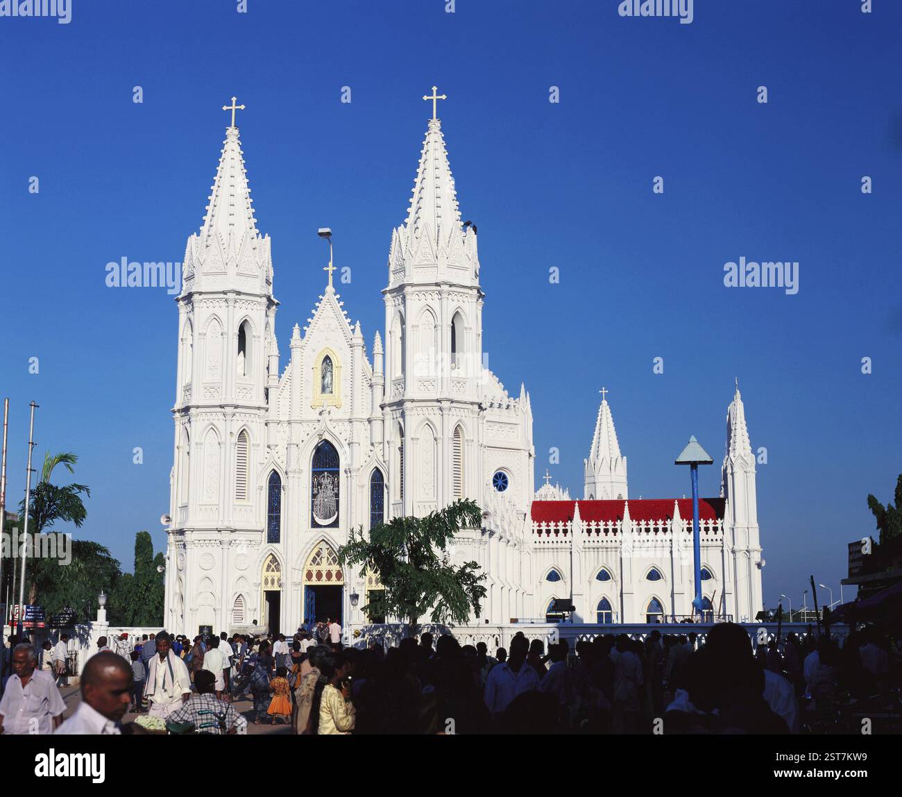 Velankani cathedral, Tamil Nadu, India, Asia Stock Photo - Alamy