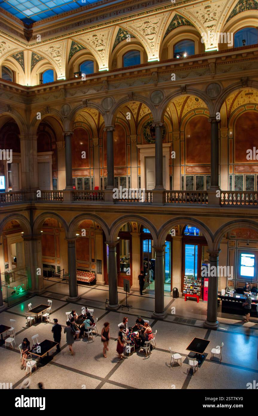 Interior from above of the atrium of the MAK - Austrian Museum of ...