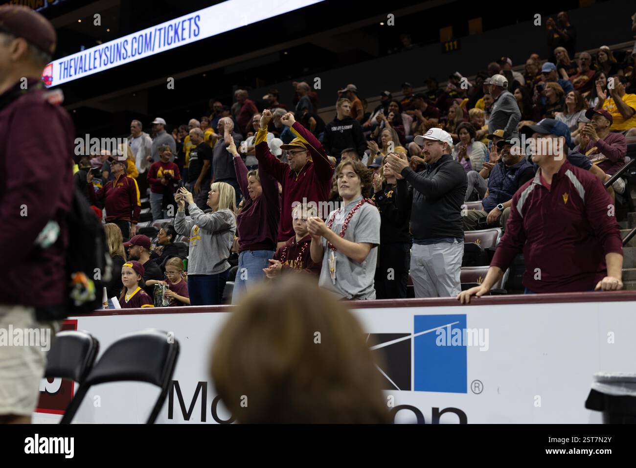Tempe, Arizona, USA. 16th Feb, 2025. Arizona State Wrestling Fans Tempe ...