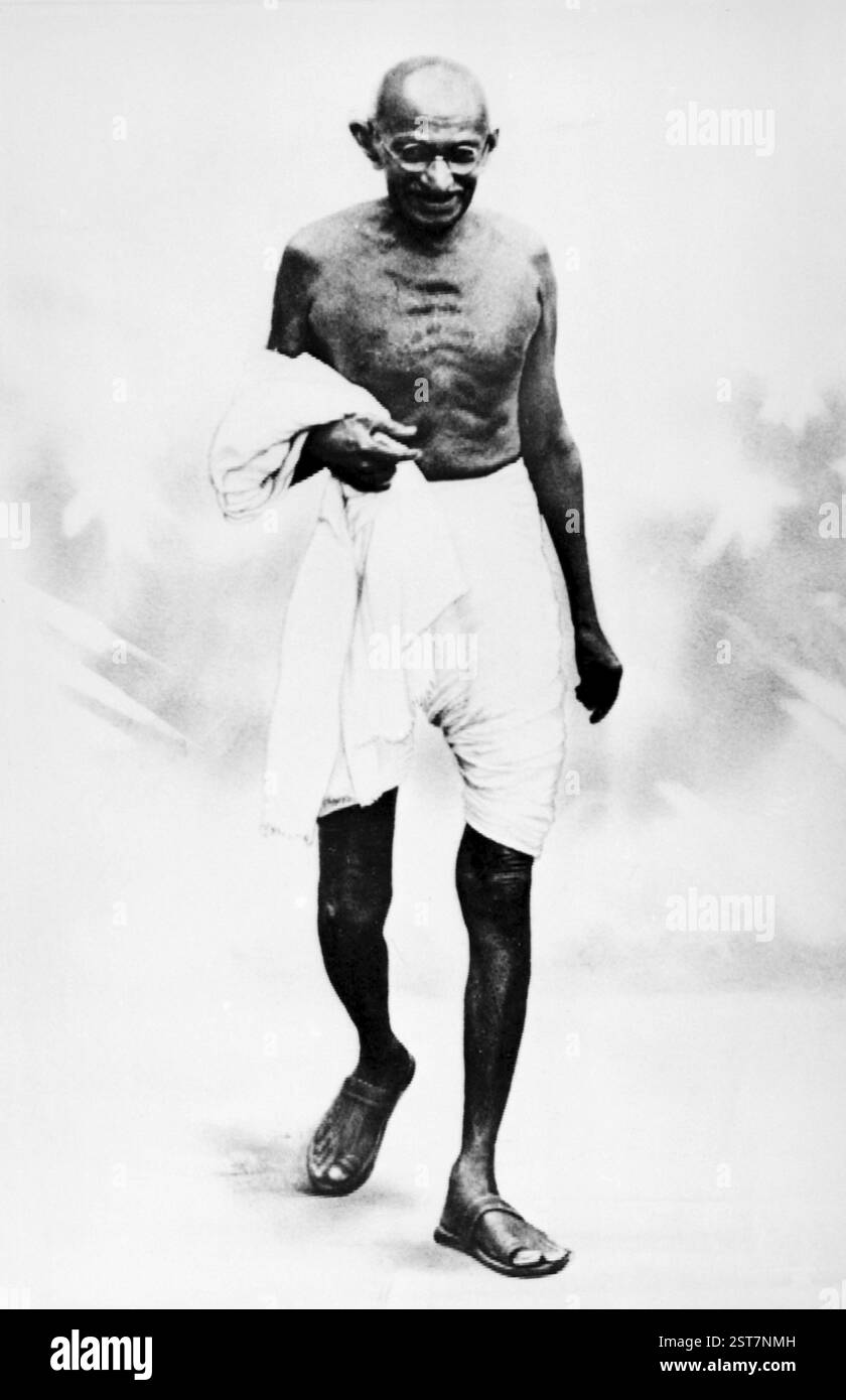 Mahatma Gandhi (1869-1948) Leader Of India's Campaign for Home Rule ...