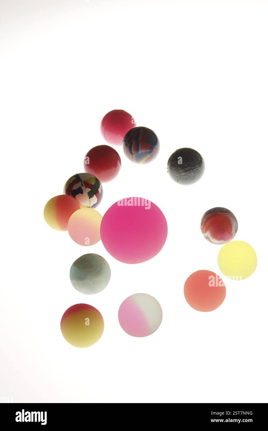 Rubber ball made different hi-res stock photography and images - Alamy