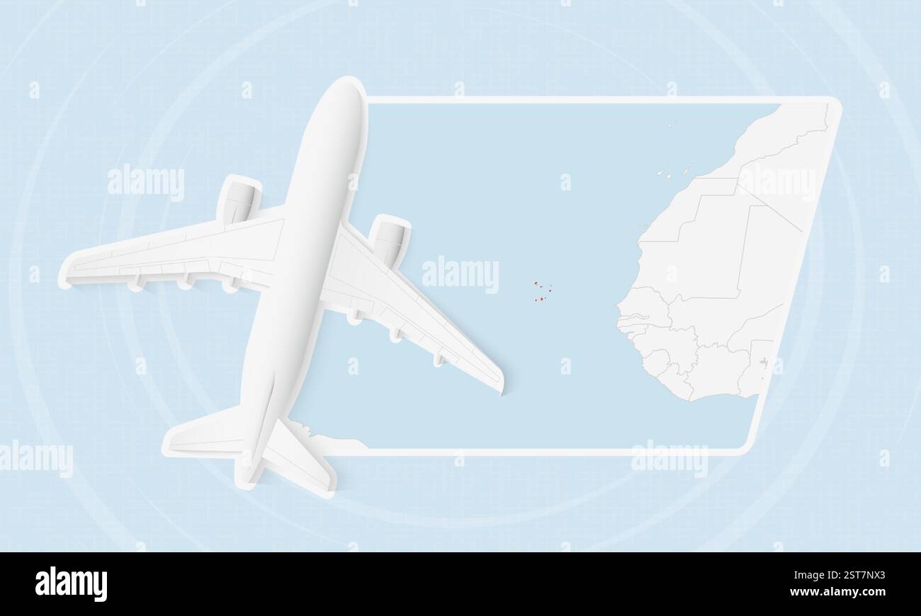 Cape verde aerial view Stock Vector Images - Alamy