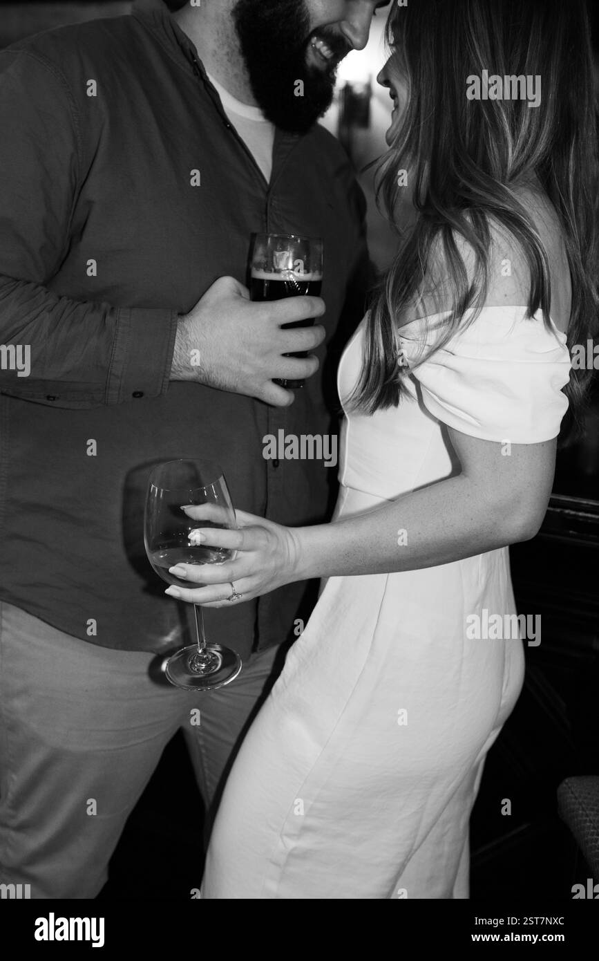 Excitement of engagement Black and White Stock Photos & Images - Alamy