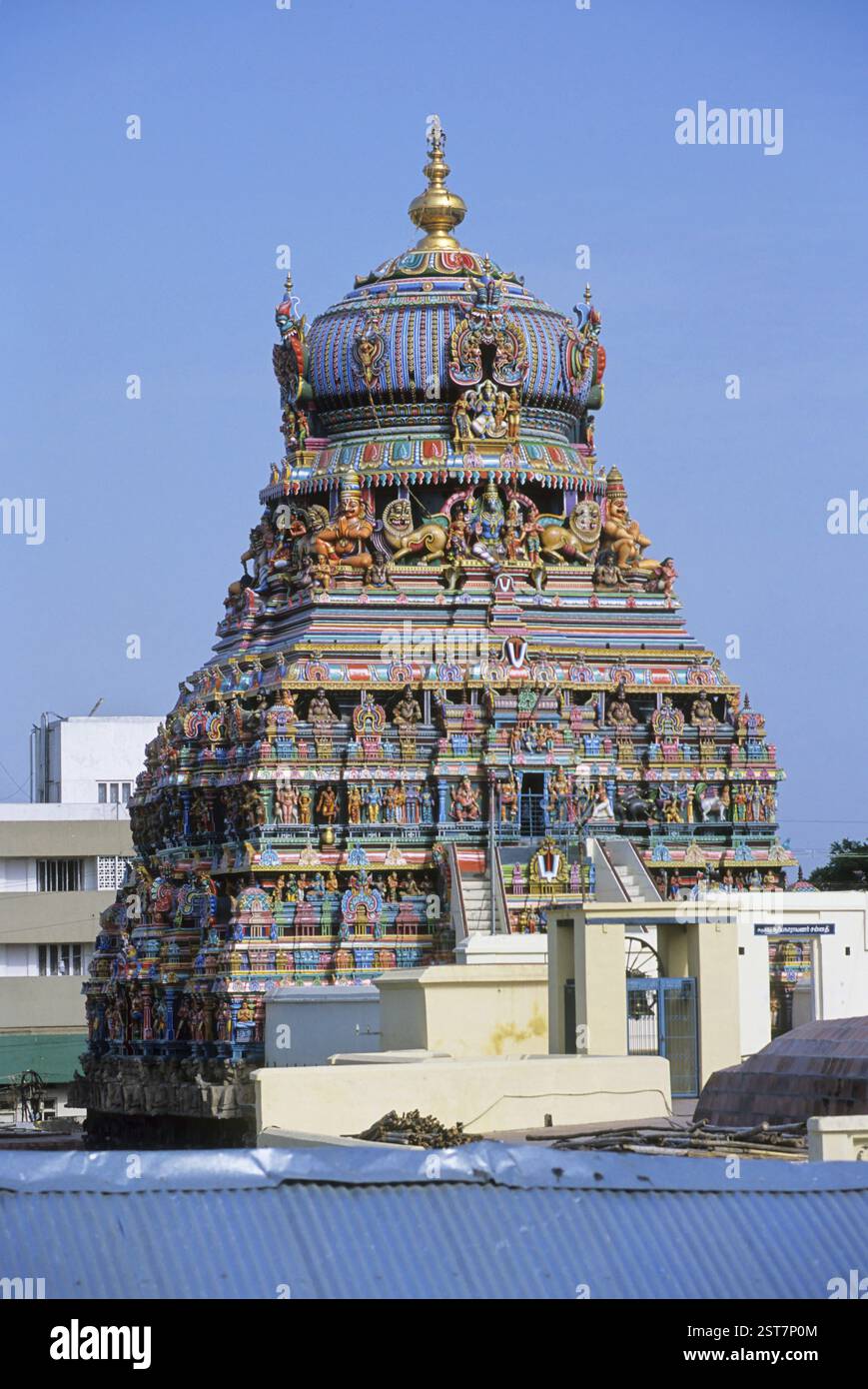 Koodal azhagar temple in madurai, tamil nadu, India, Asia Stock Photo - Alamy