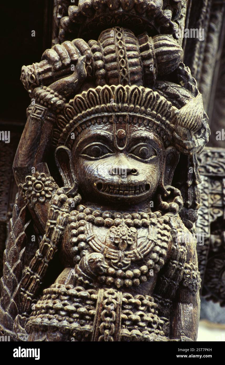 Shree Kashta Bhanjan Hanuman delicate wood carving, Haveli, Swami ...