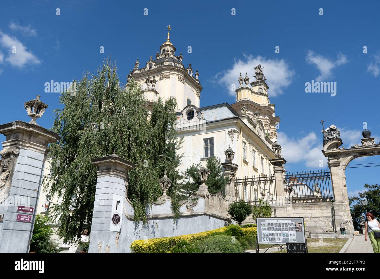 St. George's Cathedral. Ukrainian Church. Ancient architecture baroque ...
