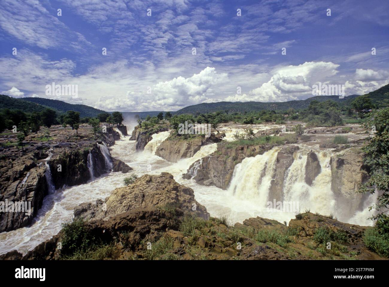 Hogenakkal falls, tamil nadu, India, Asia, river cauvery or and Kaveri ...