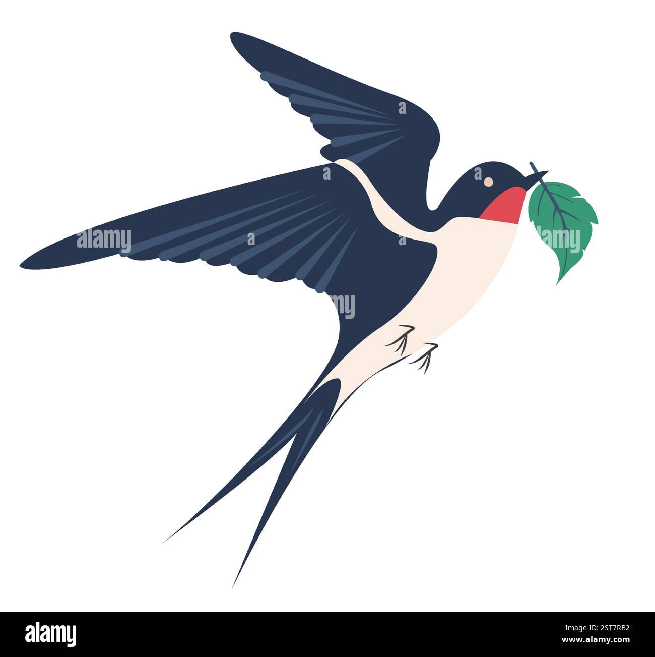 Swallow symbolism Stock Vector Images - Alamy