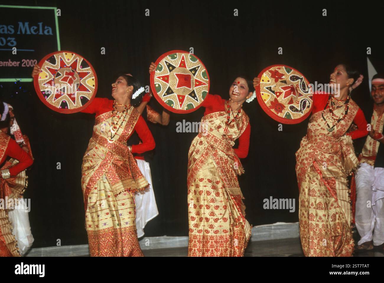 Folk dance, women performing Bihu dance, assam, india MR Stock Photo ...