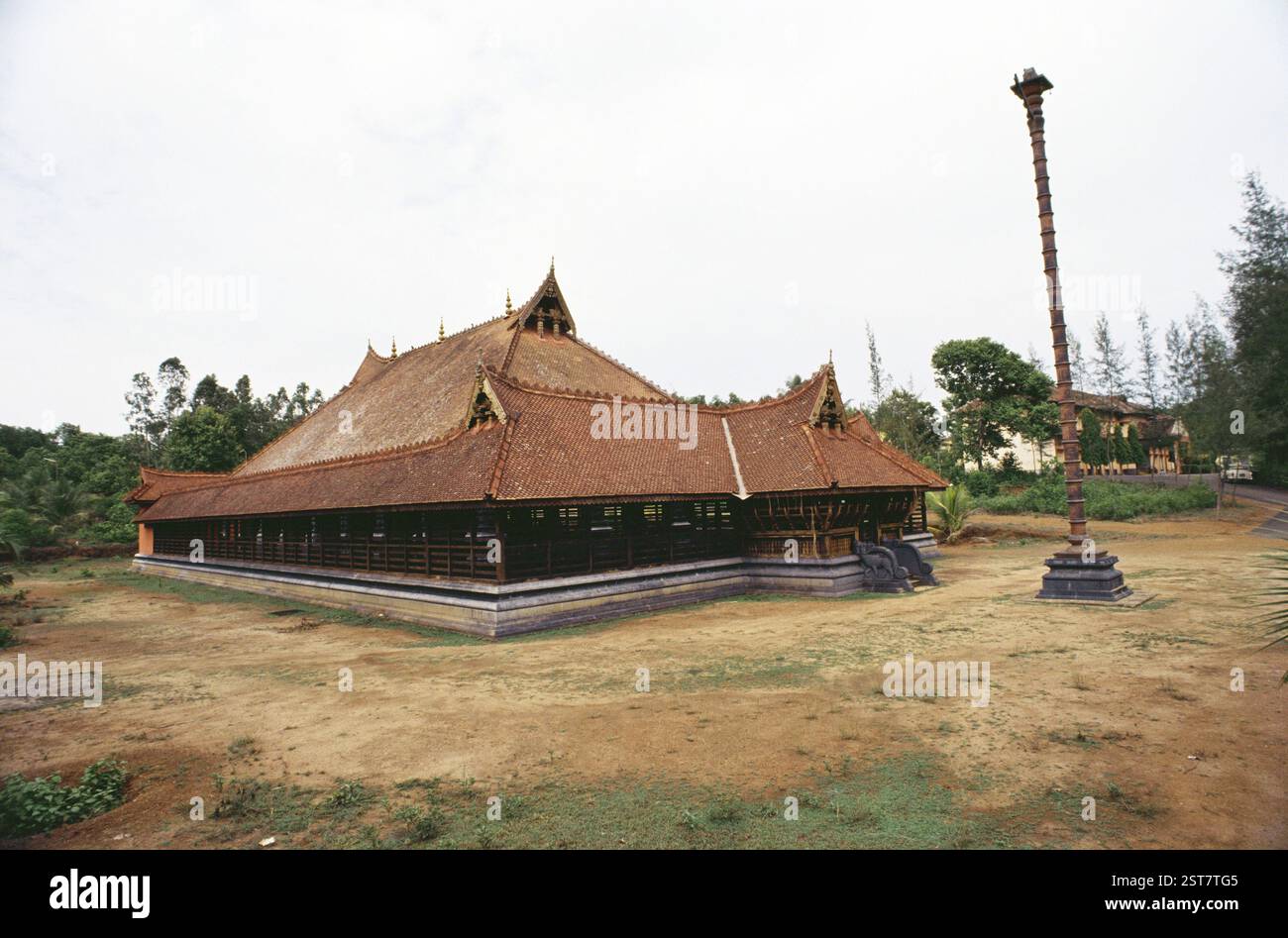 Koothambalam temple Theatre at Cheruthuruthy, Kerala, India, Asia Stock ...