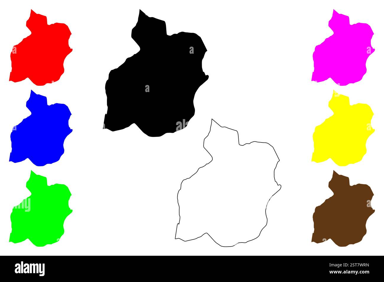 Tanta city (Arab Republic of Egypt, Gharbia Governorate) map vector ...