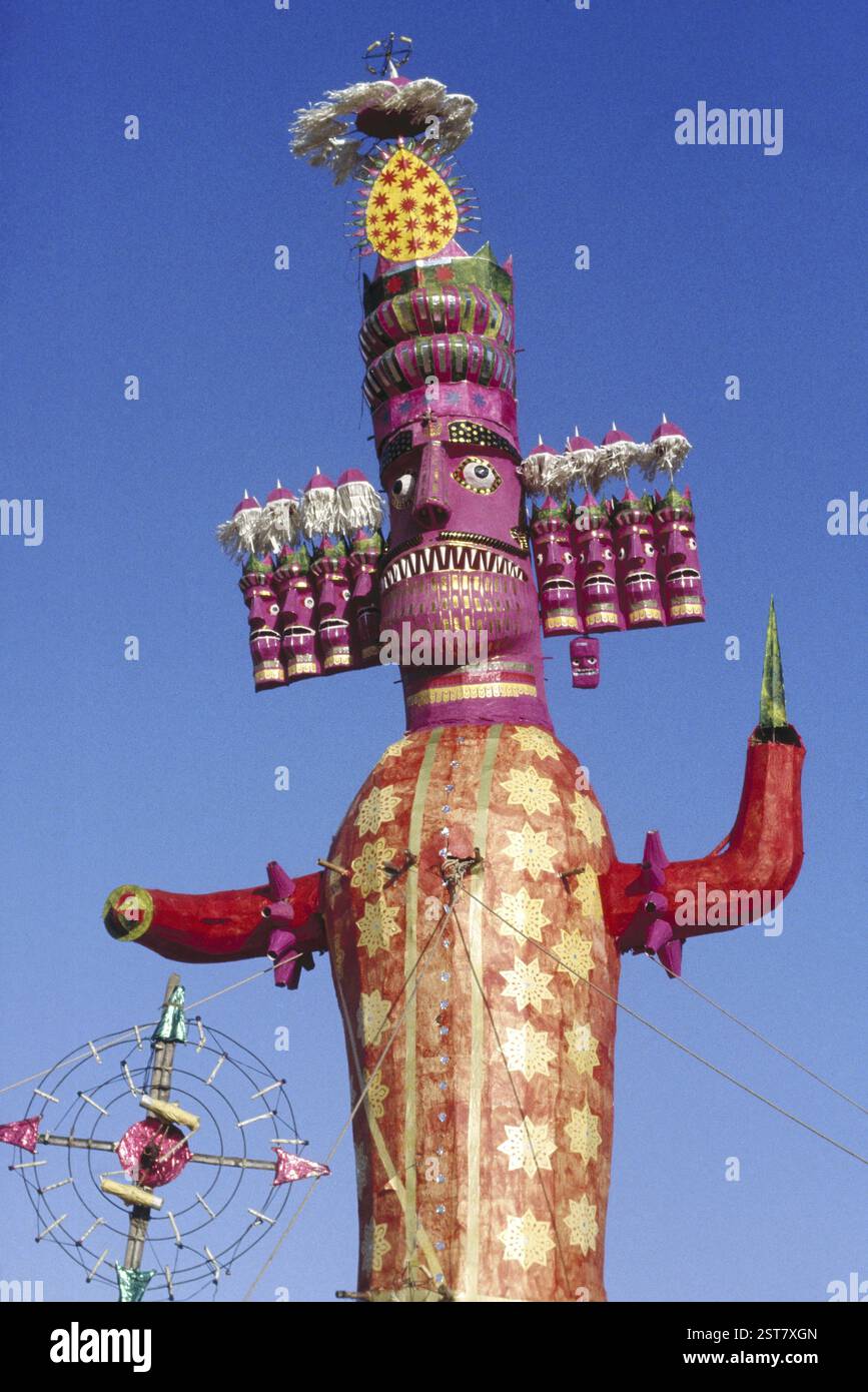 Ravan statues, Ramleela Dussera dusera Festival, india Stock Photo - Alamy