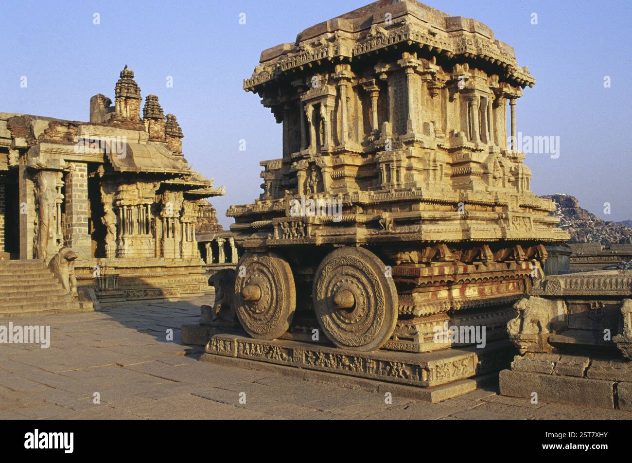 Stone chariot garuda, vithala temple, hampi, hospet, karnataka, india ...