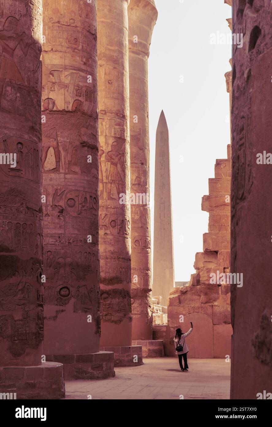 culture travvel Egypt ancient Egyptian temple complex Detail view of ...