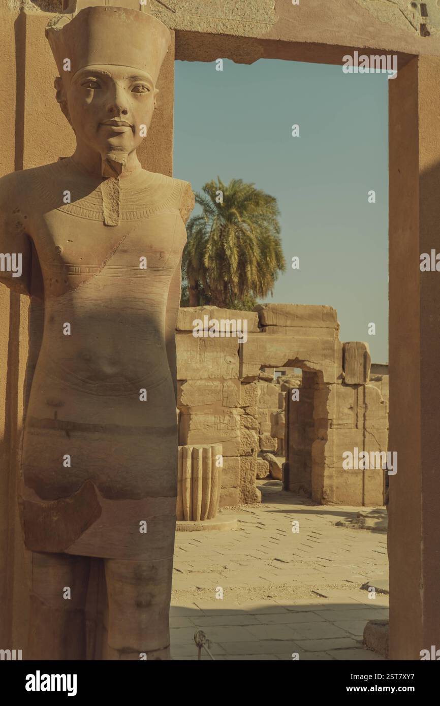 culture travvel Egypt ancient Egyptian temple complex Detail view of ...