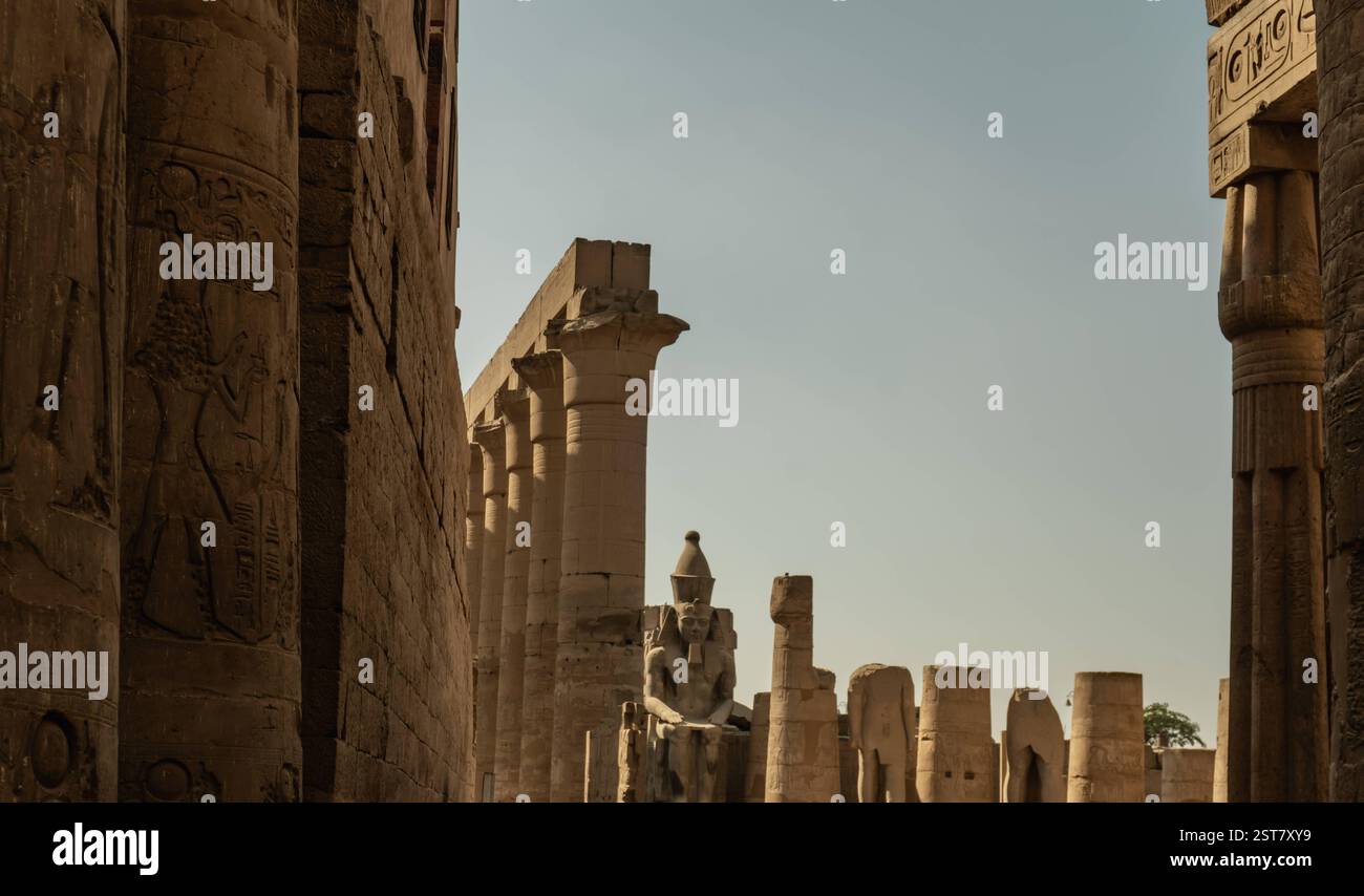 culture travvel Egypt ancient Egyptian temple complex detailed view of ...