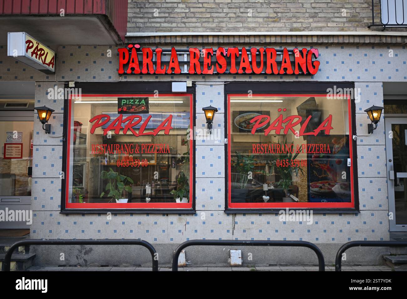 Perstorp, Skåne, Sweden. February 11 2025. Pärla restaurant Stock Photo ...