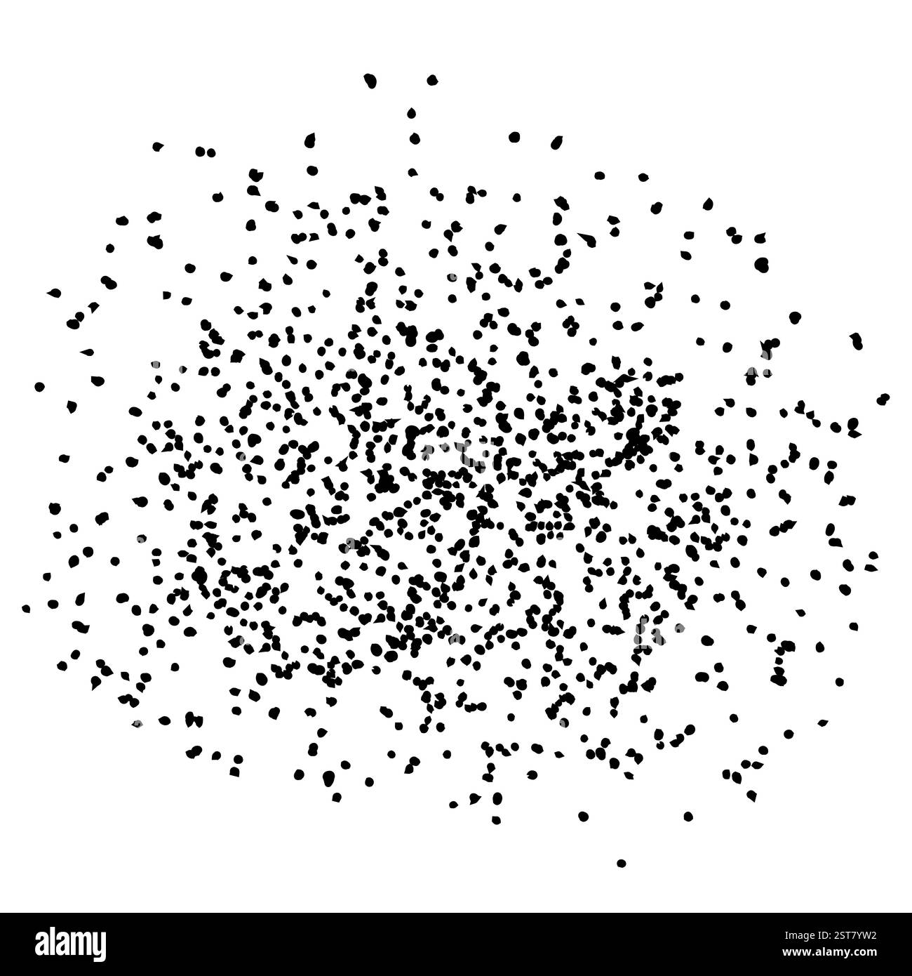 Dense Black Ink Splatter Explosion, High-Contrast Grunge vector ...