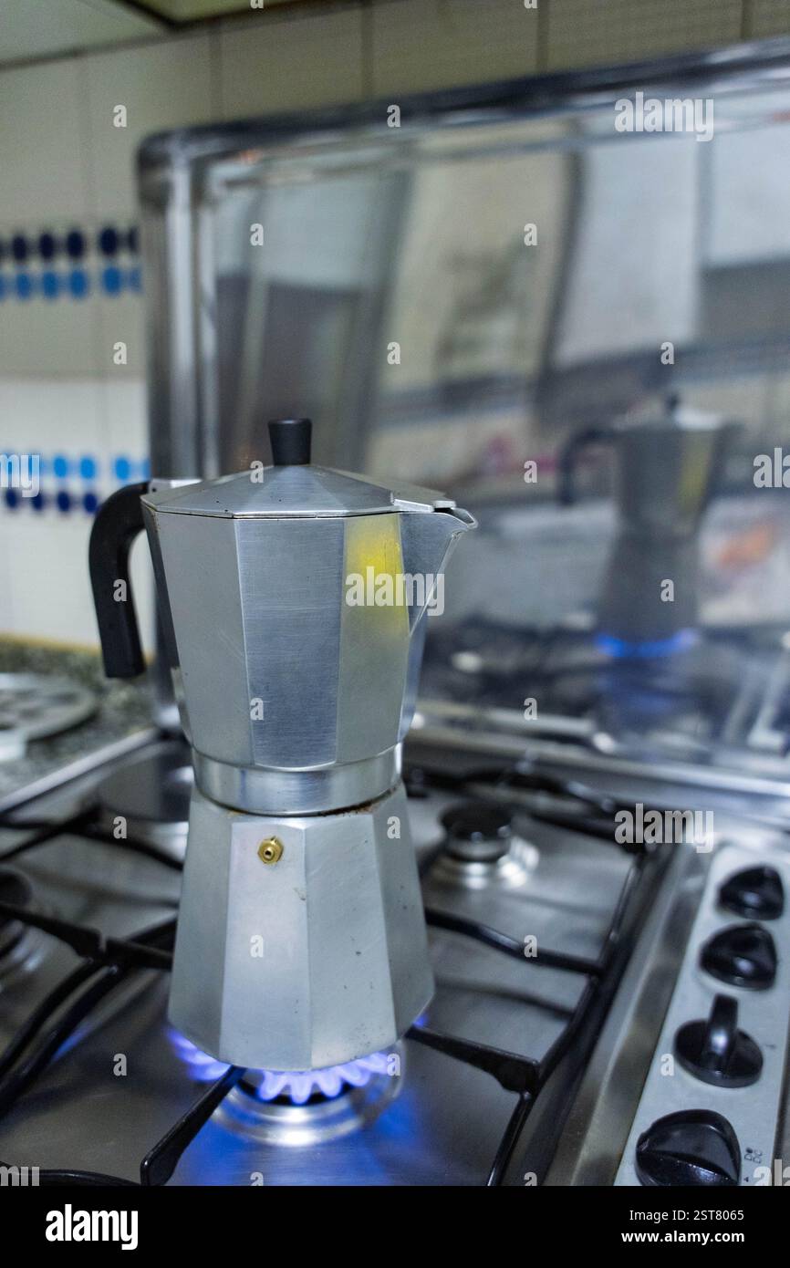 Gas Stove Coffee Maker Stock Photo - Alamy
