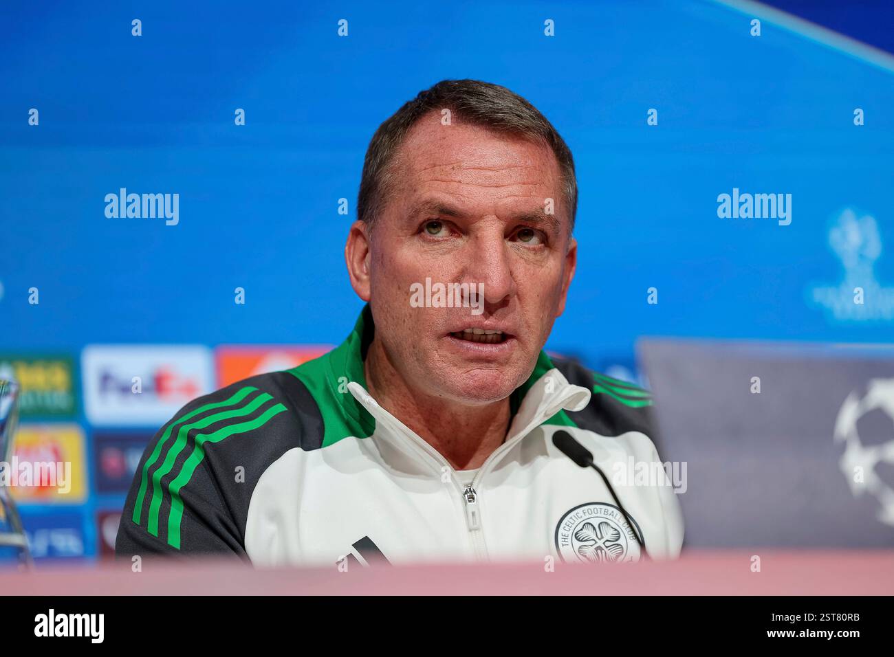 Muenchen, Deutschland. 17th Feb, 2025. Brendan Rodgers (Celtic Glasgow ...