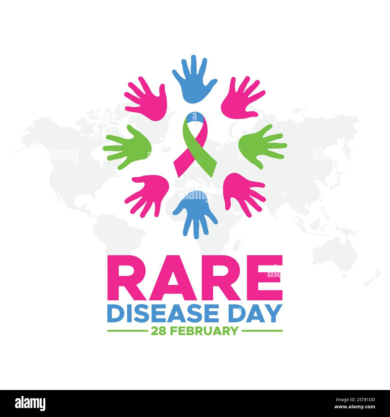 Rare Disease Day. background, banner, card, poster, template. Vector ...