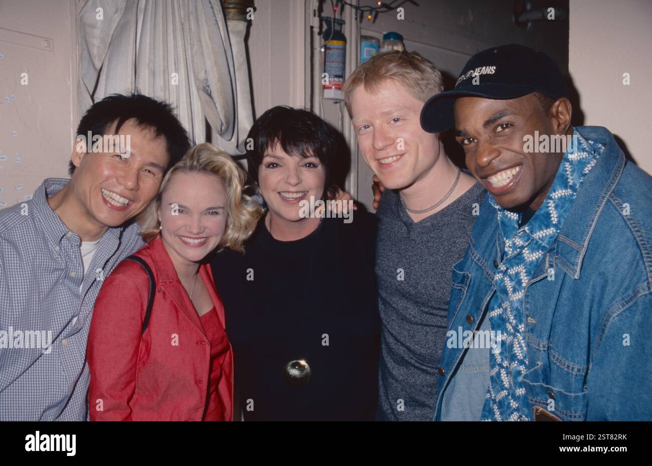 Liza Minnelli visits B.D.Wong, Kristin Chenoweth, Anthony Rapp and ...