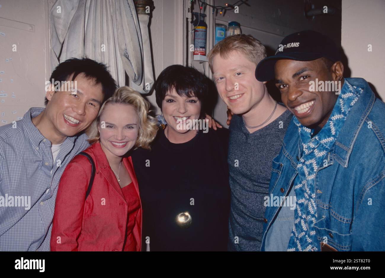 Liza Minnelli visits B.D.Wong, Kristin Chenoweth, Anthony Rapp and ...