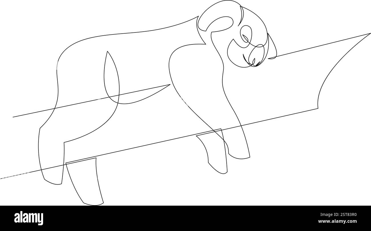 One continuous line drawing of adorable koala on a tree for national ...