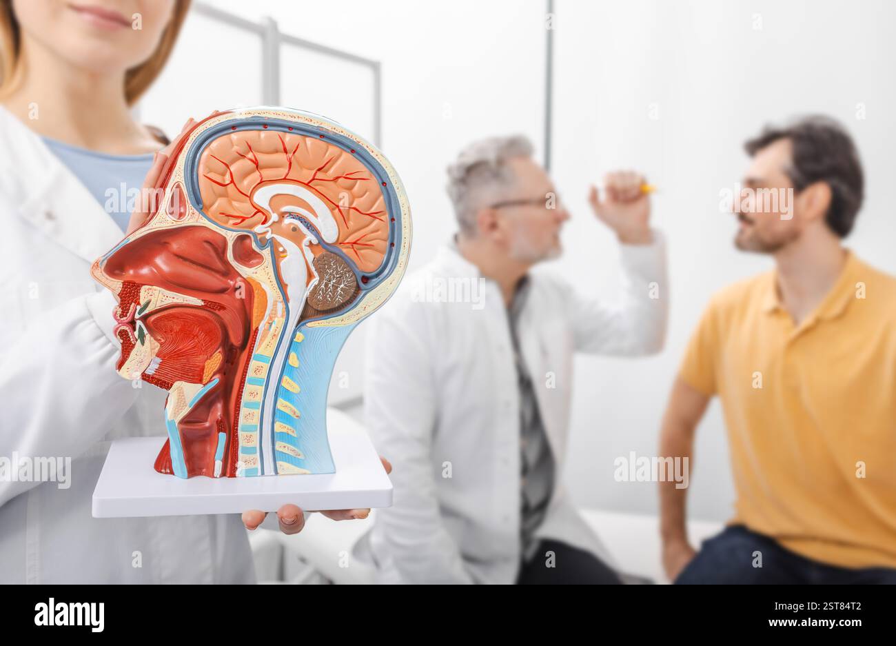 Consultation of neurologist in doctor's office in neurological clinic ...