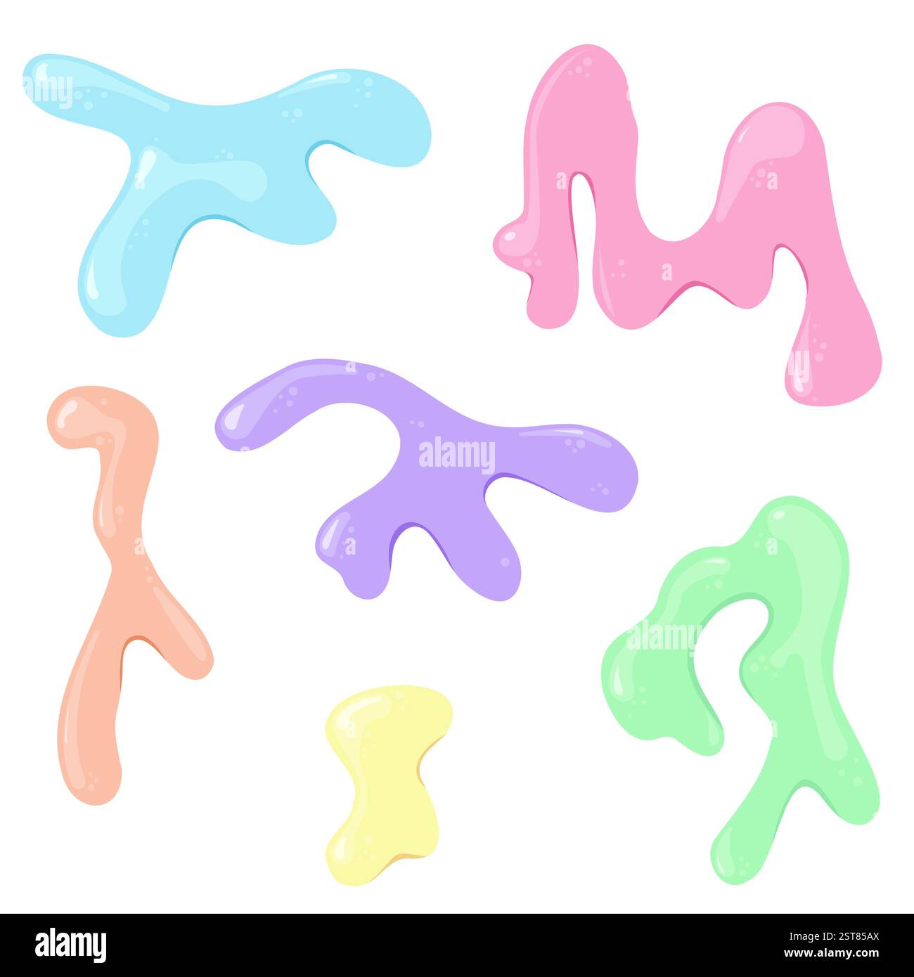 Dripping jelly isolated Cut Out Stock Images & Pictures - Alamy