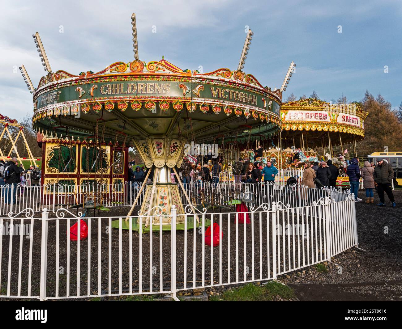 Traditional funfair rides, UK Stock Photo - Alamy