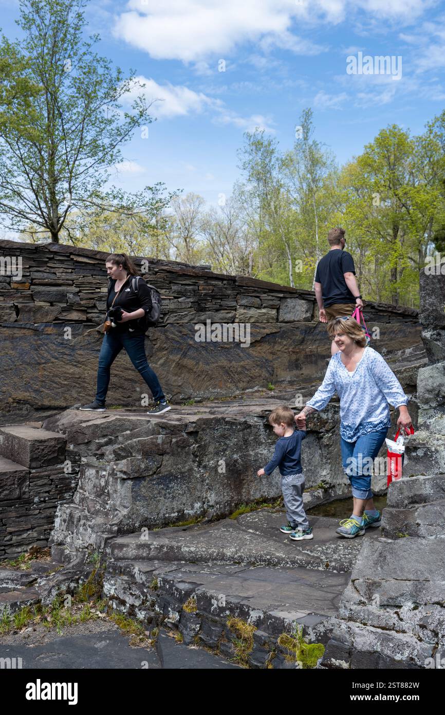 Opus 40 is a large environmental sculpture on the U.S. National ...